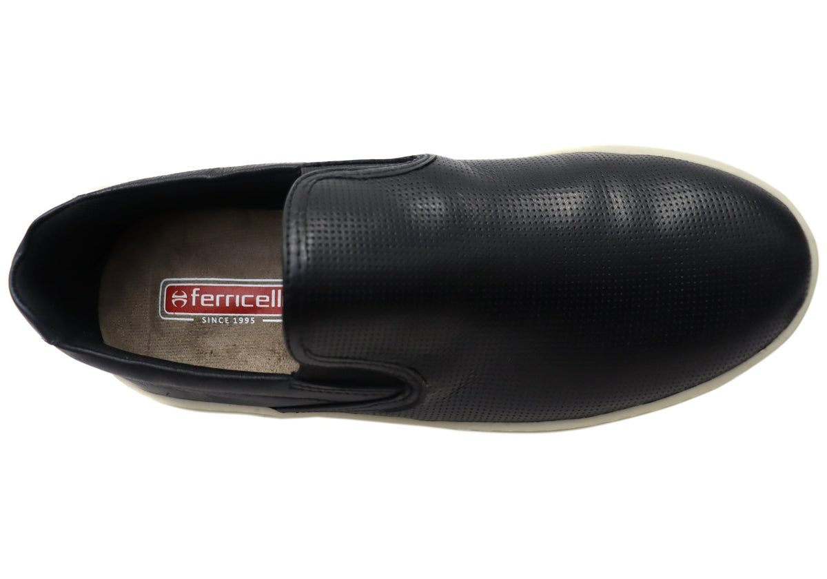 Ferricelli Wayne Mens Comfortable Leather Casual Shoes Made In Brazil